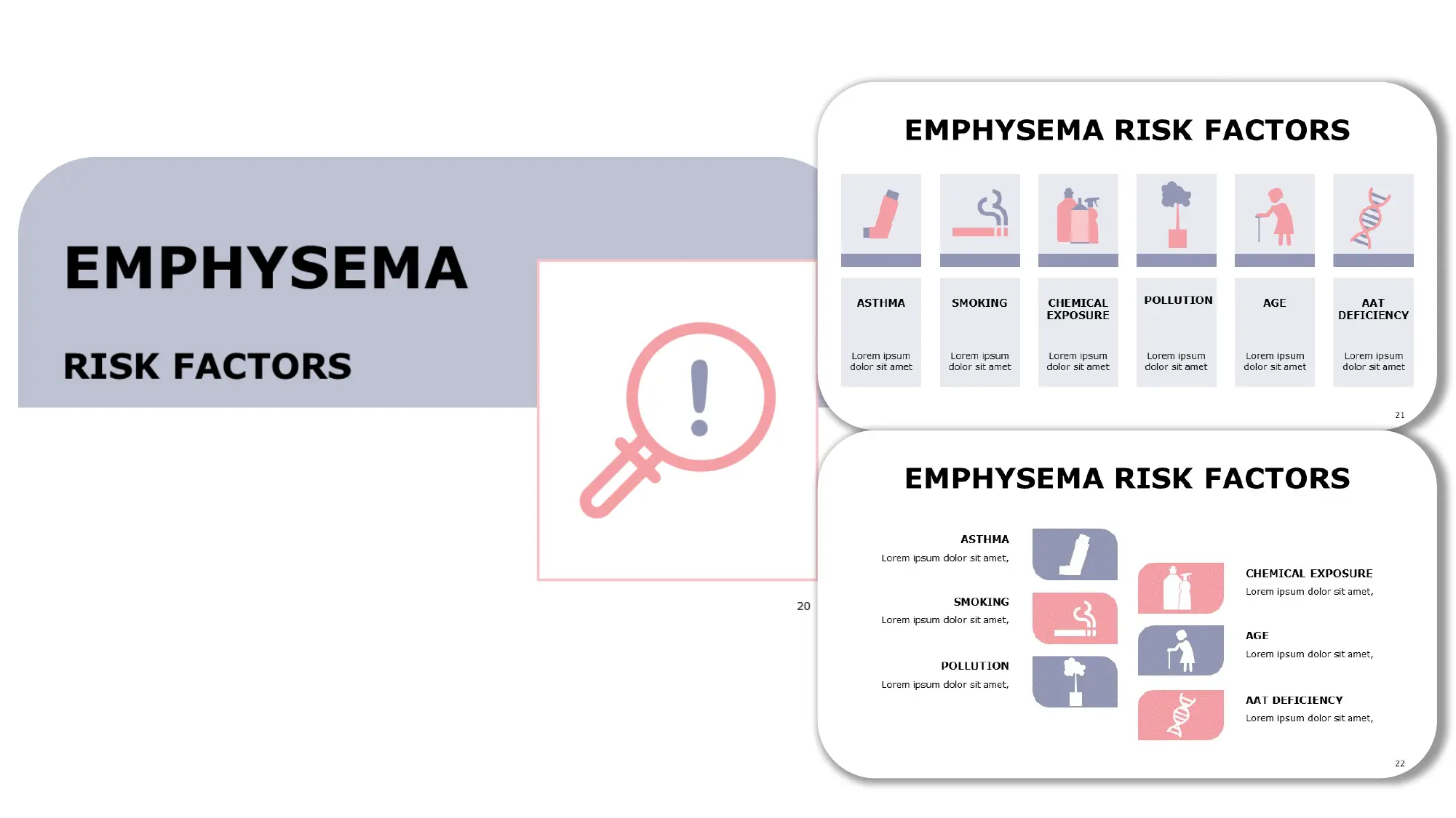 Download Emphysema PowerPoint Template| RxSlides