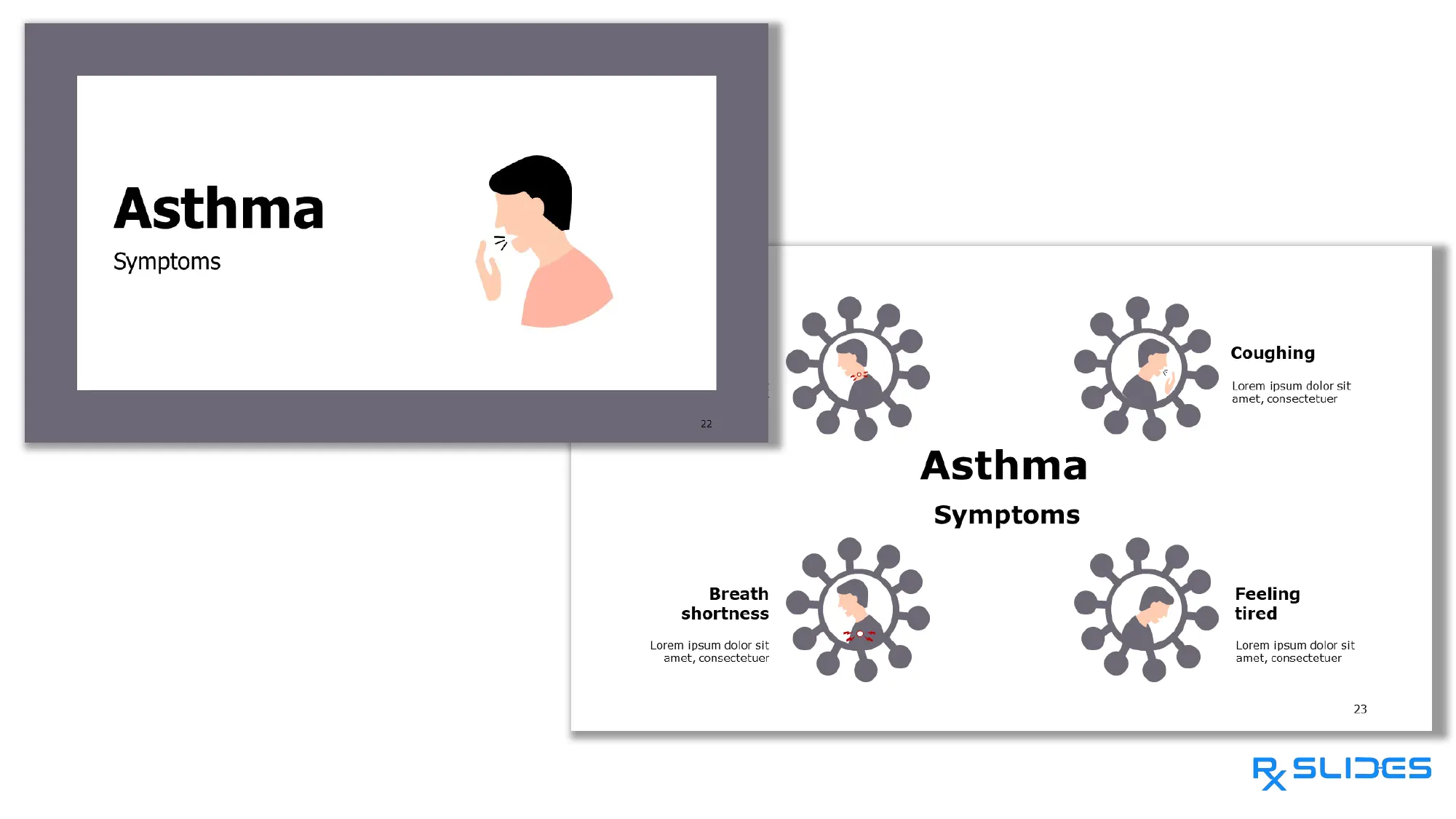Download Bronchial Asthma PowerPoint Template| RxSlides