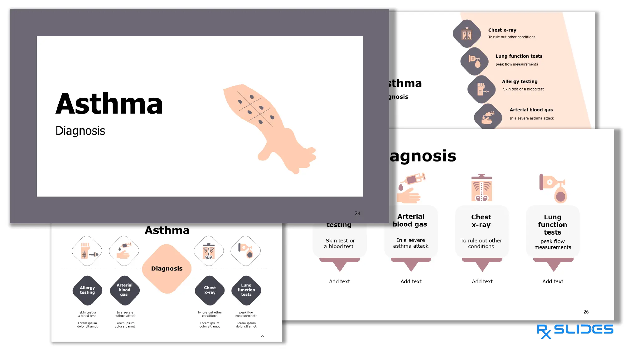 Download Bronchial Asthma PowerPoint Template| RxSlides