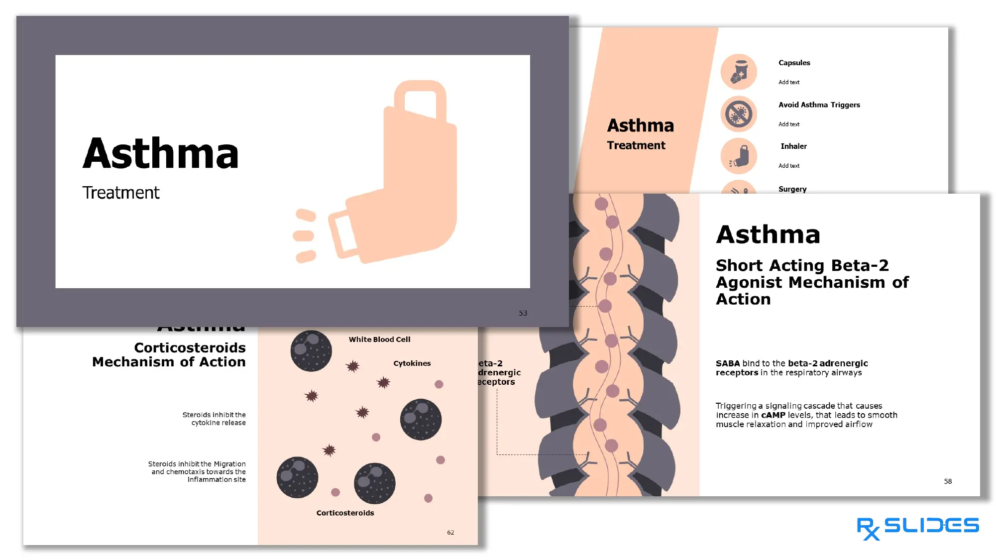 Download Bronchial Asthma PowerPoint Template| RxSlides