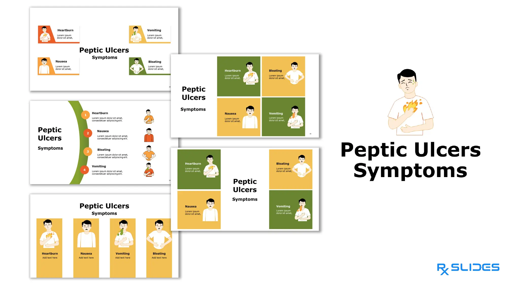 Download Peptic Ulcer Disease PowerPoint Template| RxSlides