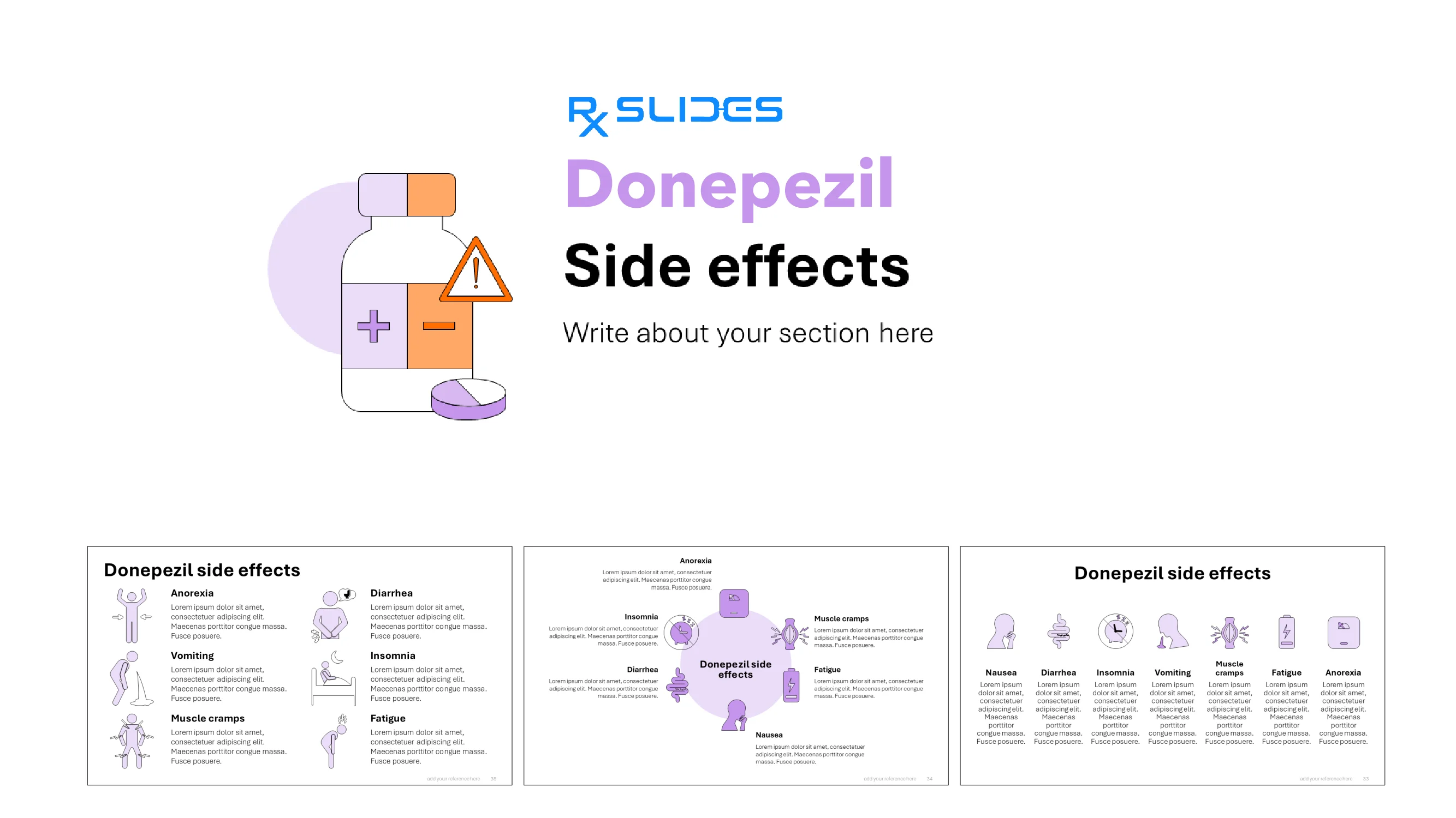 Download Donepezil PowerPoint Template| RxSlides