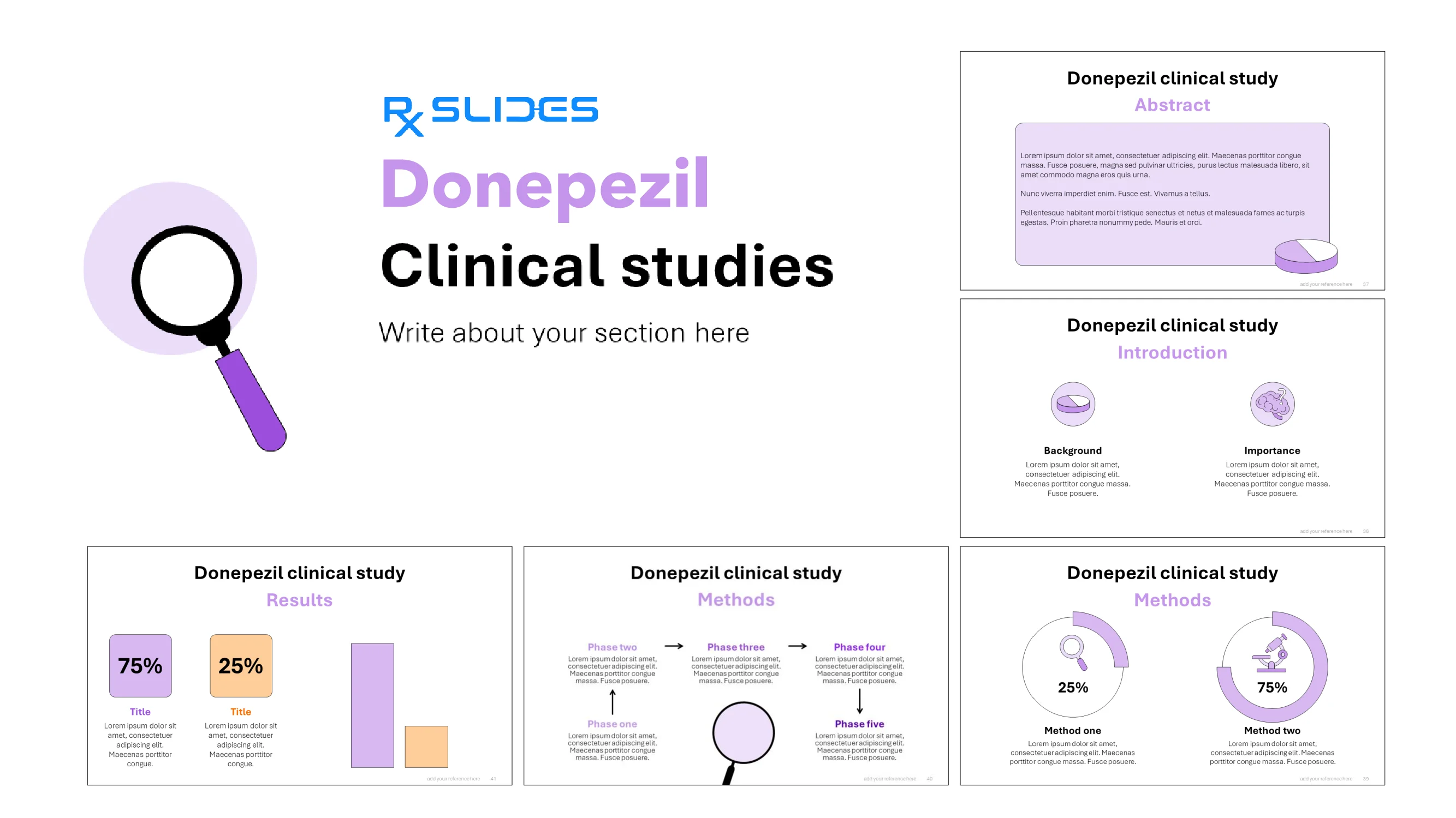 Download Donepezil PowerPoint Template| RxSlides