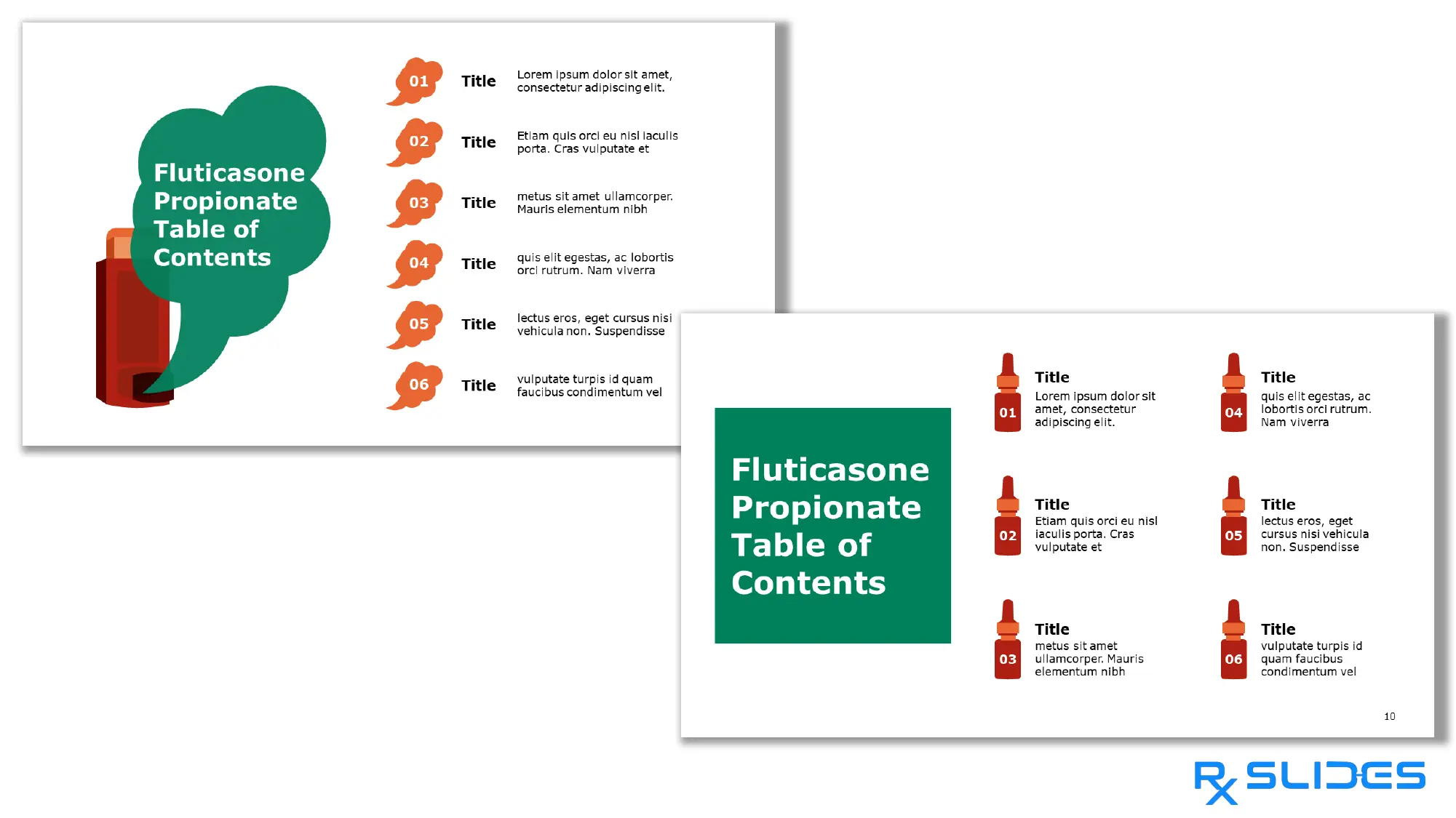 Download Fluticasone Propionate PowerPoint Template | RxSlides