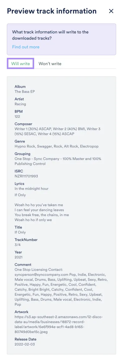 How to Edit Track Info & Metadata