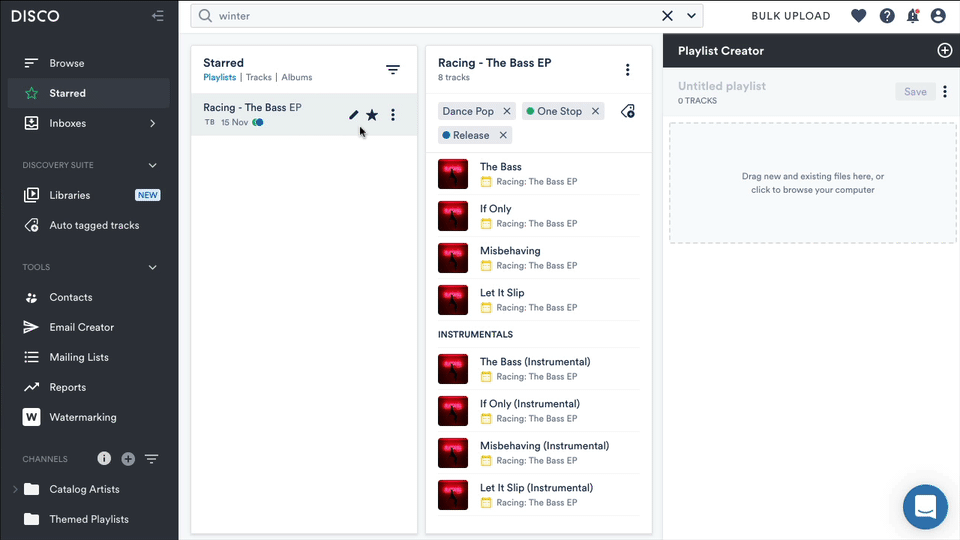 DISCO Page EPK Guide