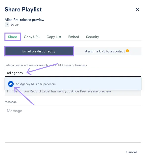 Mailing List Management