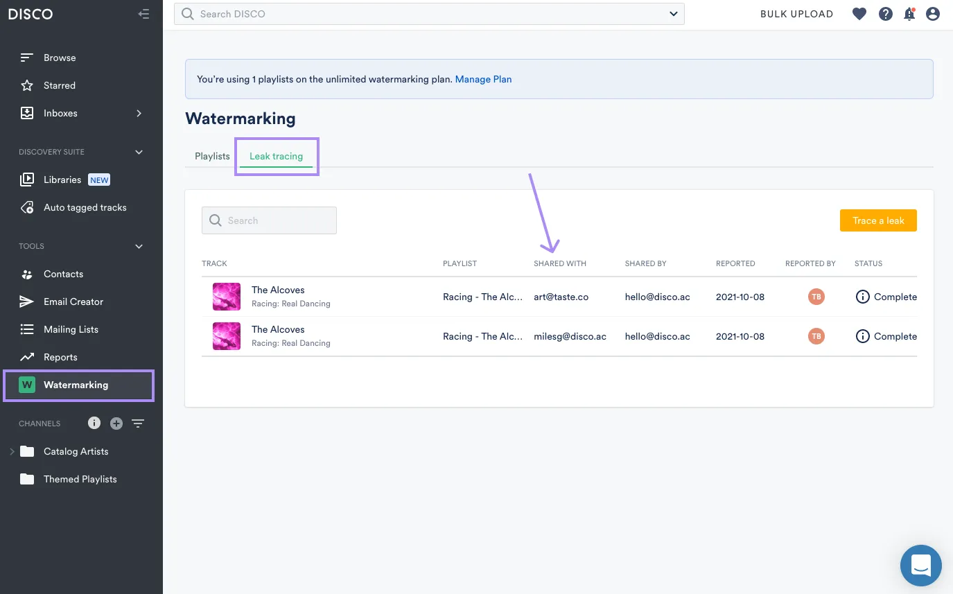 Watermarking and Leak Tracing