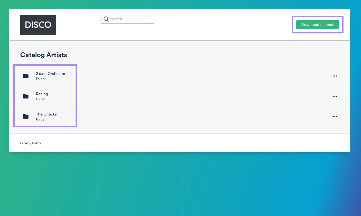 Sharing Channels & Folders