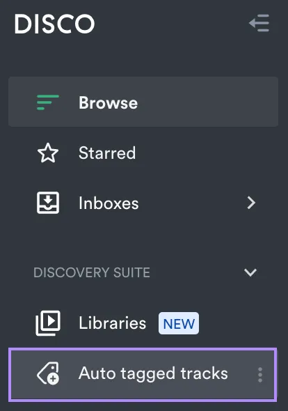 DISCO AI Auto-Tagging