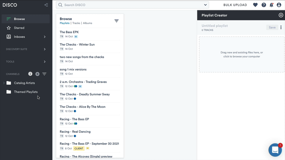 Channels & Subfolders for Organizing