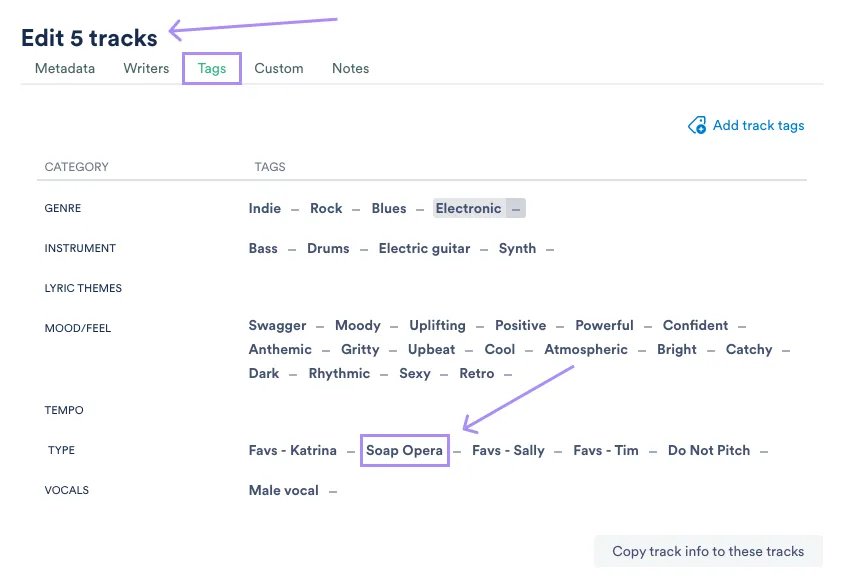 Color Code Tags With Indicators