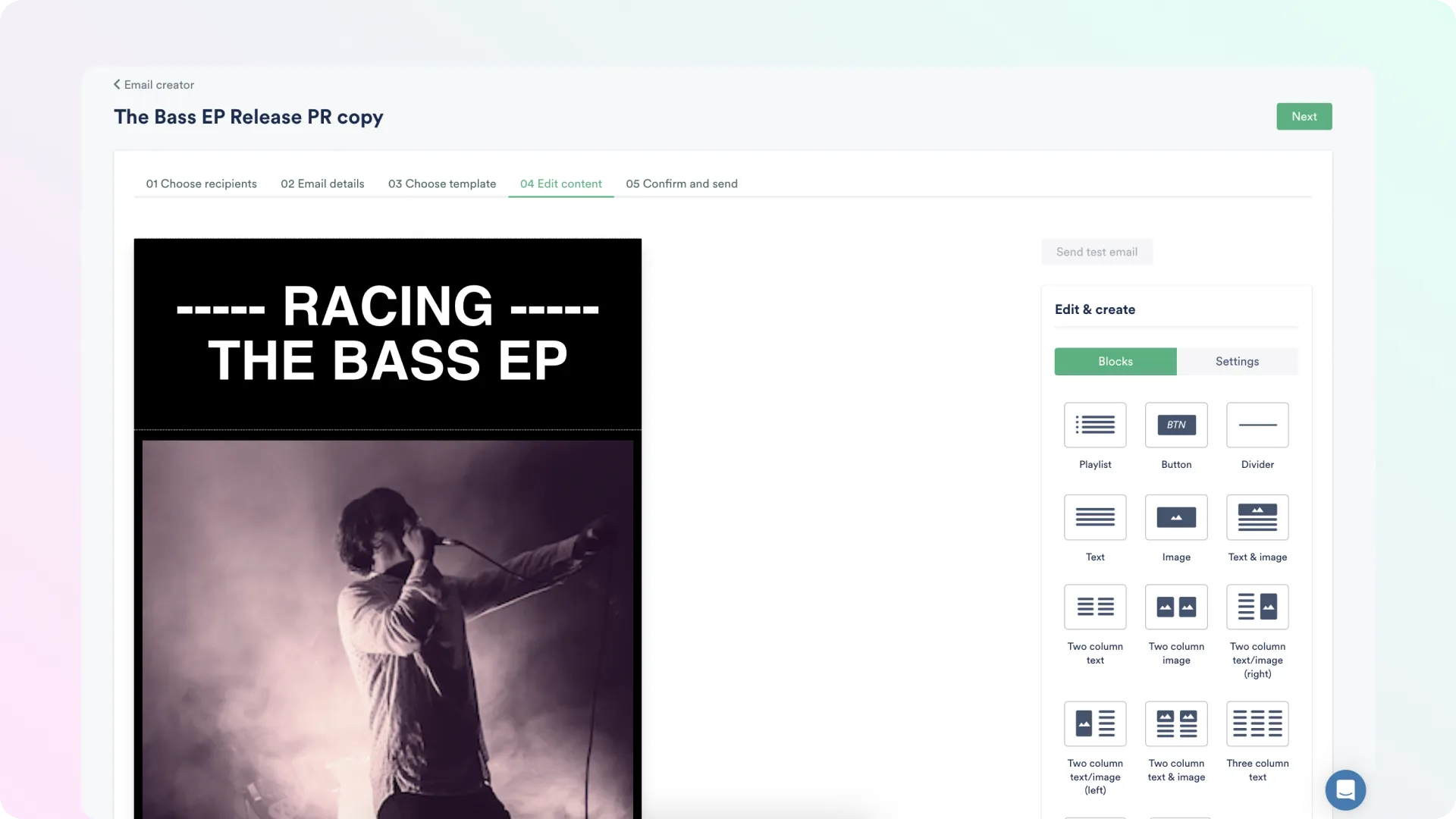 Email Creator Basic Design