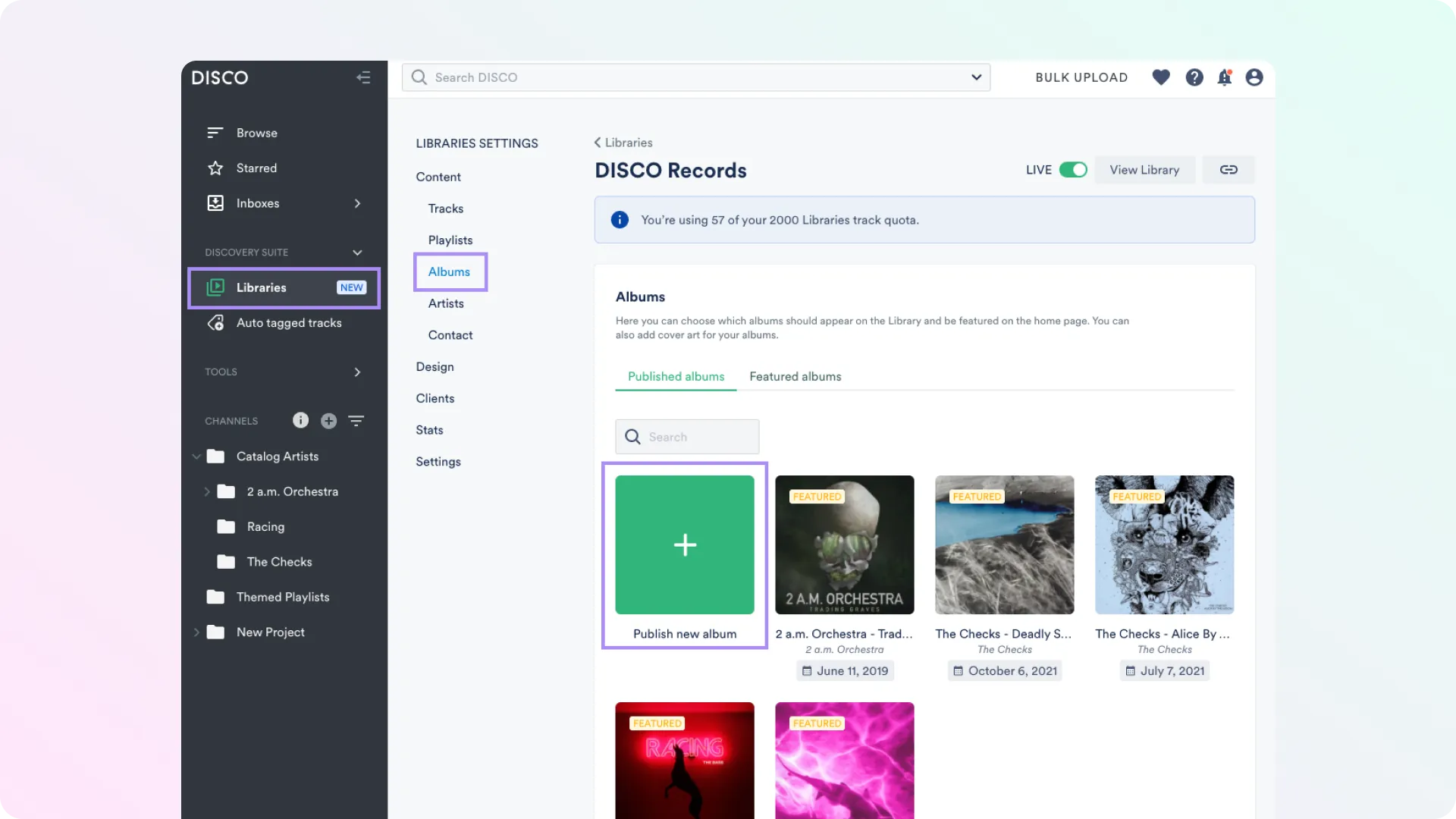 How to build a DISCO Catalog