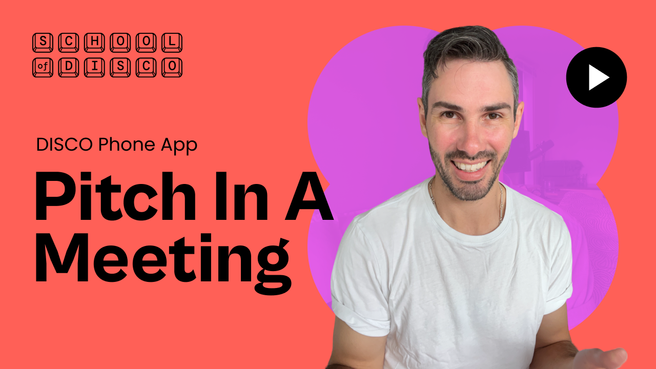 Create a DISCO Page & Present from the Phone App