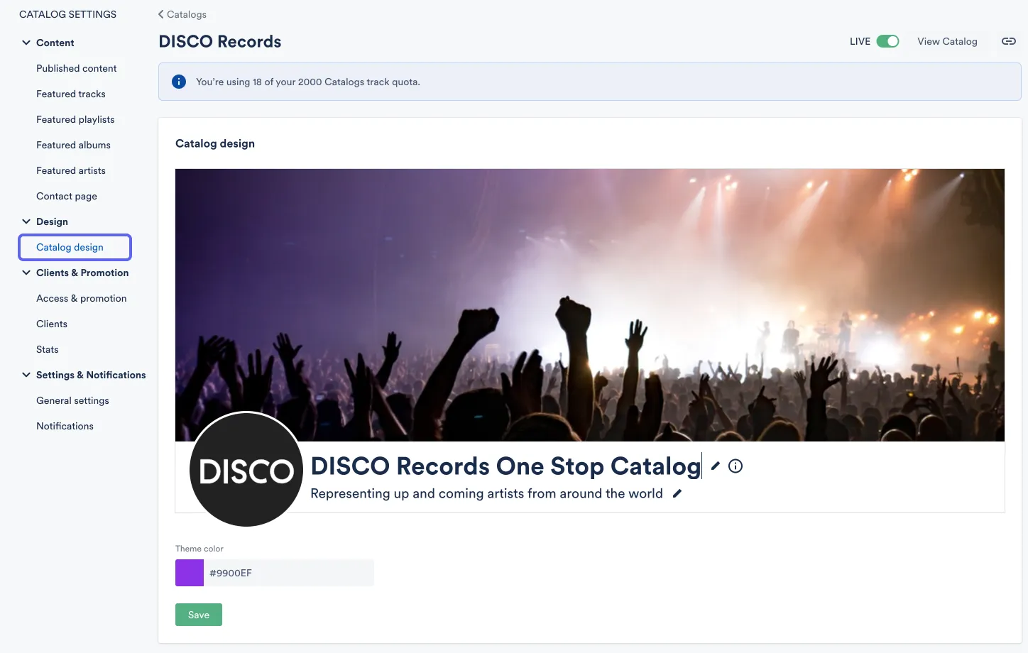 How to build a DISCO Catalog