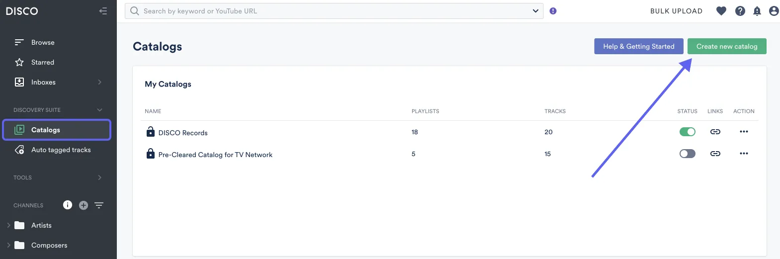 How to build a DISCO Catalog