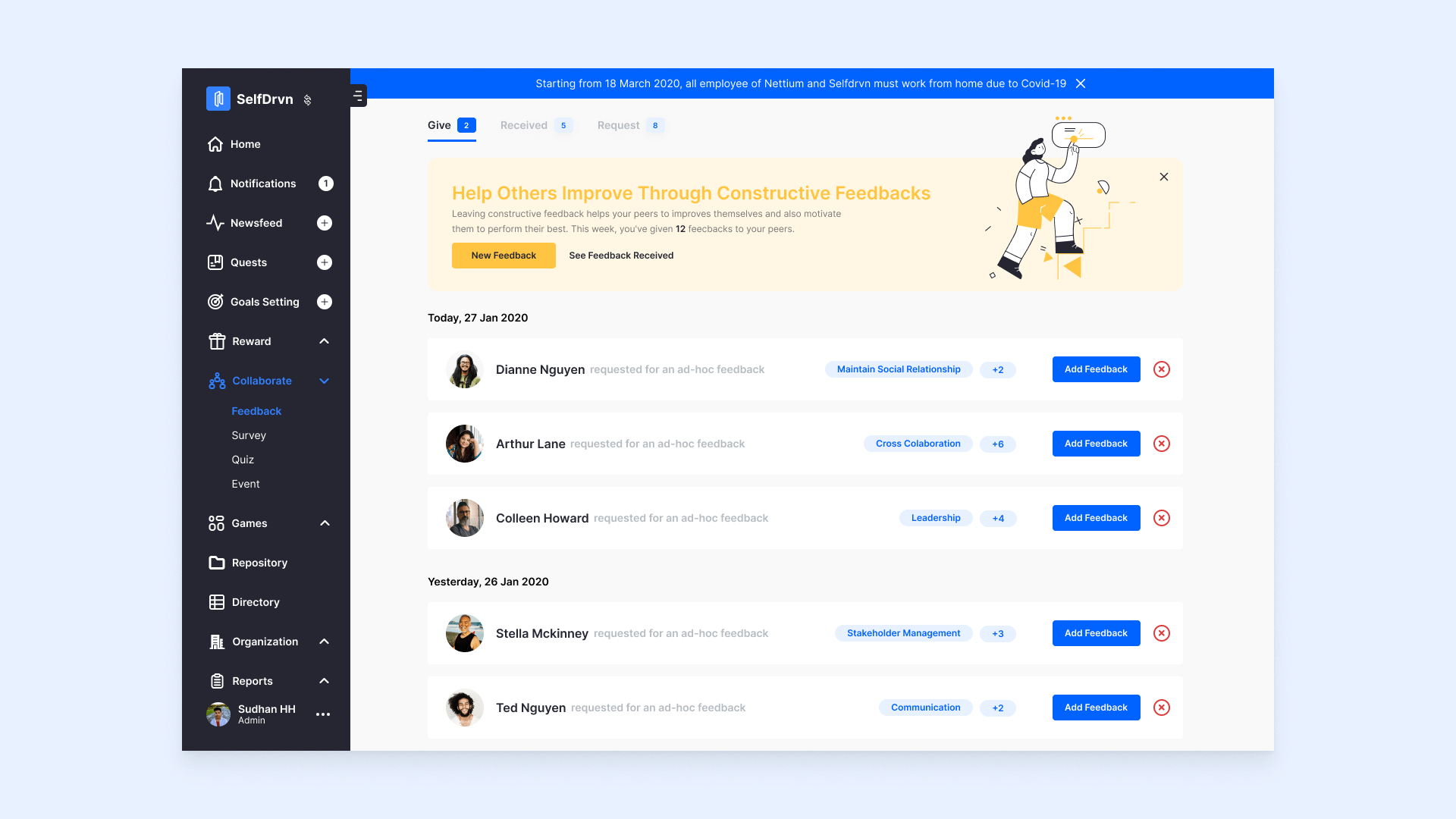 Selfdrvn: Employee Engagement Platform - Zensite