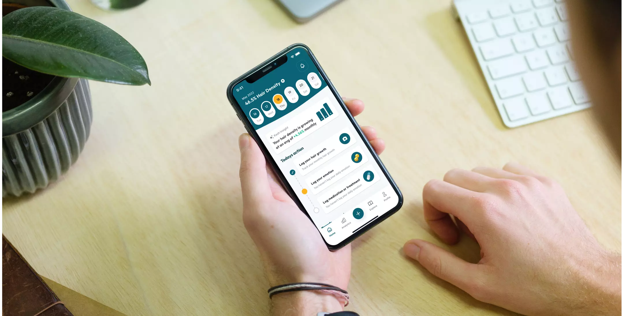 Kesh: manage hair loss with data - Zensite