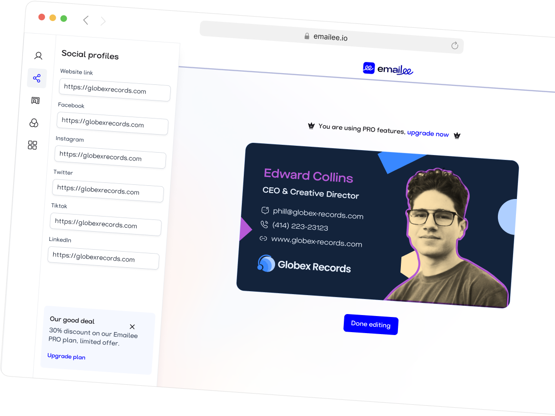Email Signature Software - Emailee