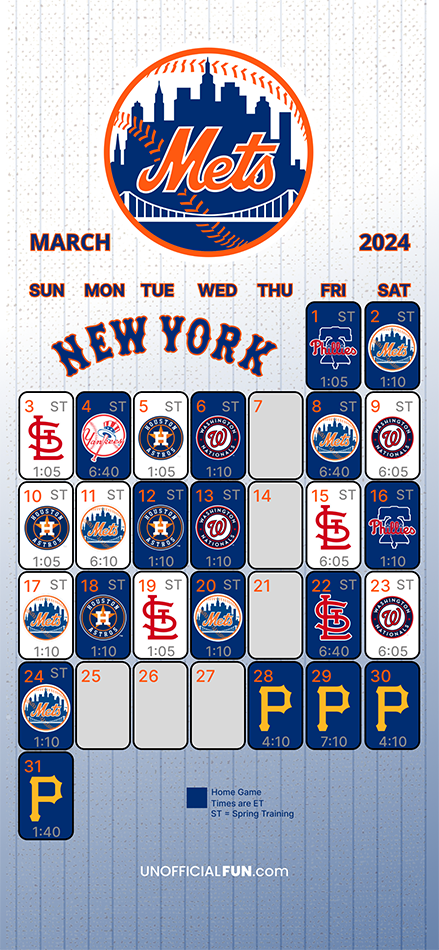 New York Mets Wallpaper Schedule for your lock screen