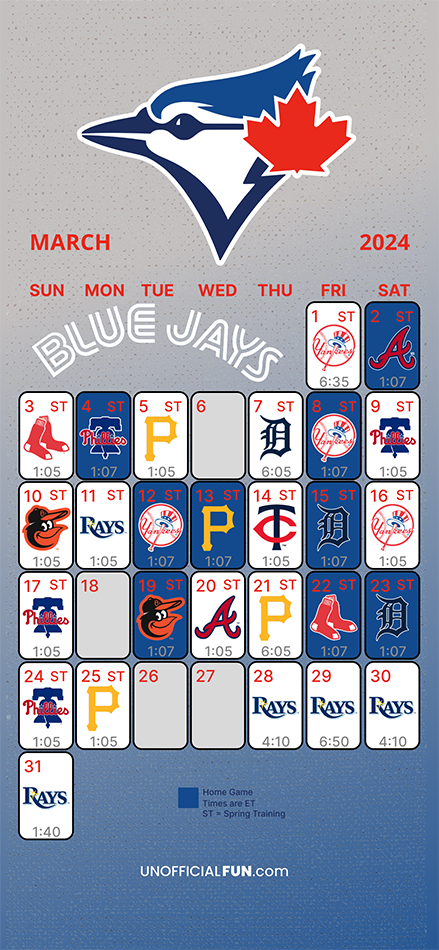 Toronto Blue Jays Wallpaper Schedule for your lock screen