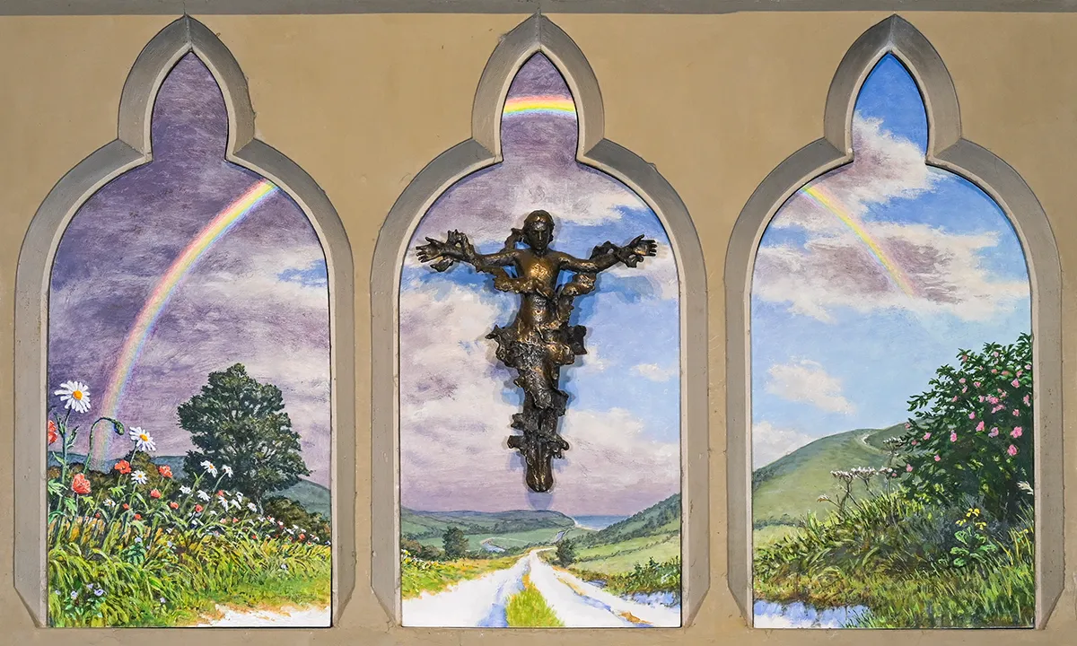 Reredos Painting: Julian Bell – Berwick Church