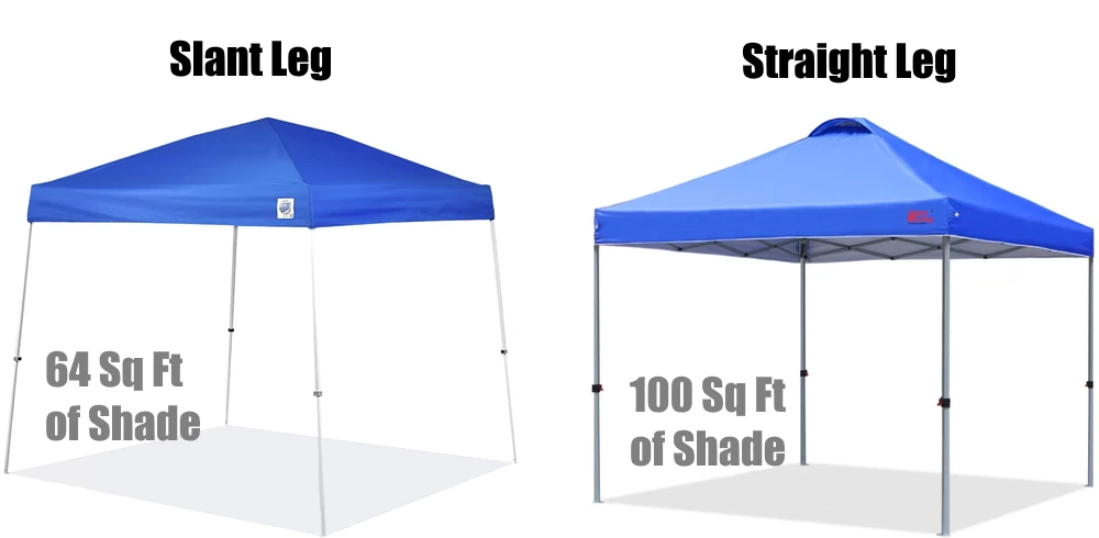 Slant Leg vs Straight Leg Canopy