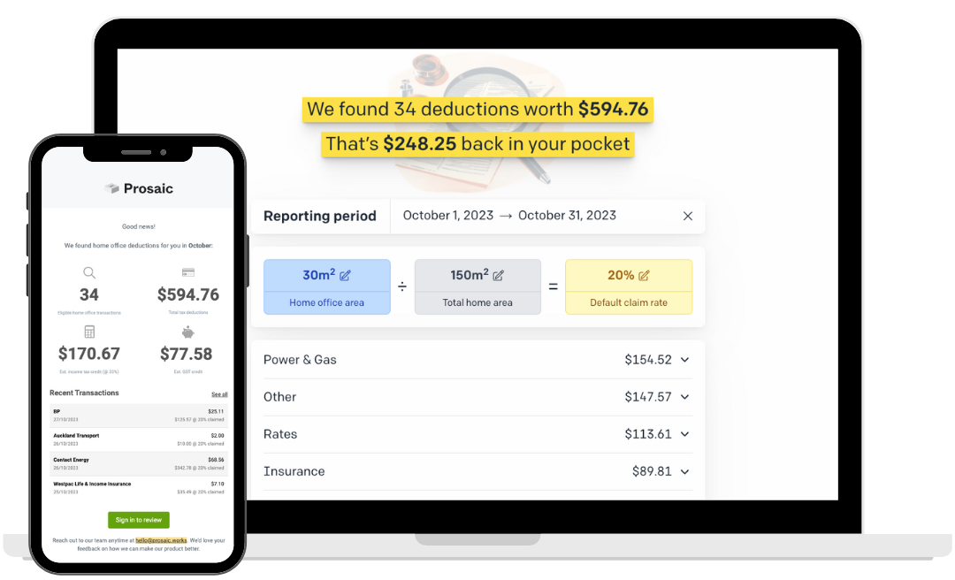 Prosaic | AI Powered Tax Deductions for Small Business
