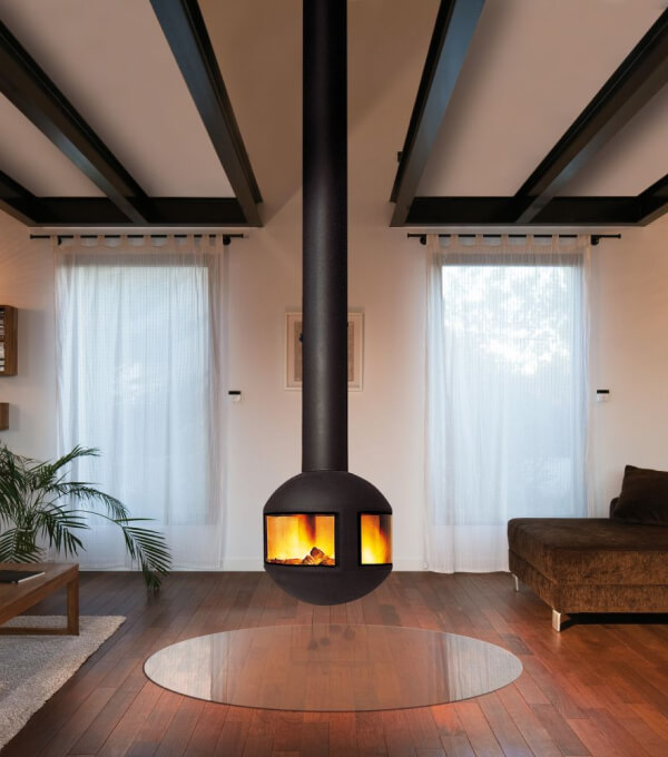 Domofocus Glazed - Designer Fireplace - Caleo Ltd