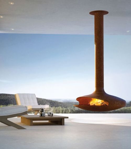 Gyrofocus Glazed - Designer Fireplace - Caleo Ltd