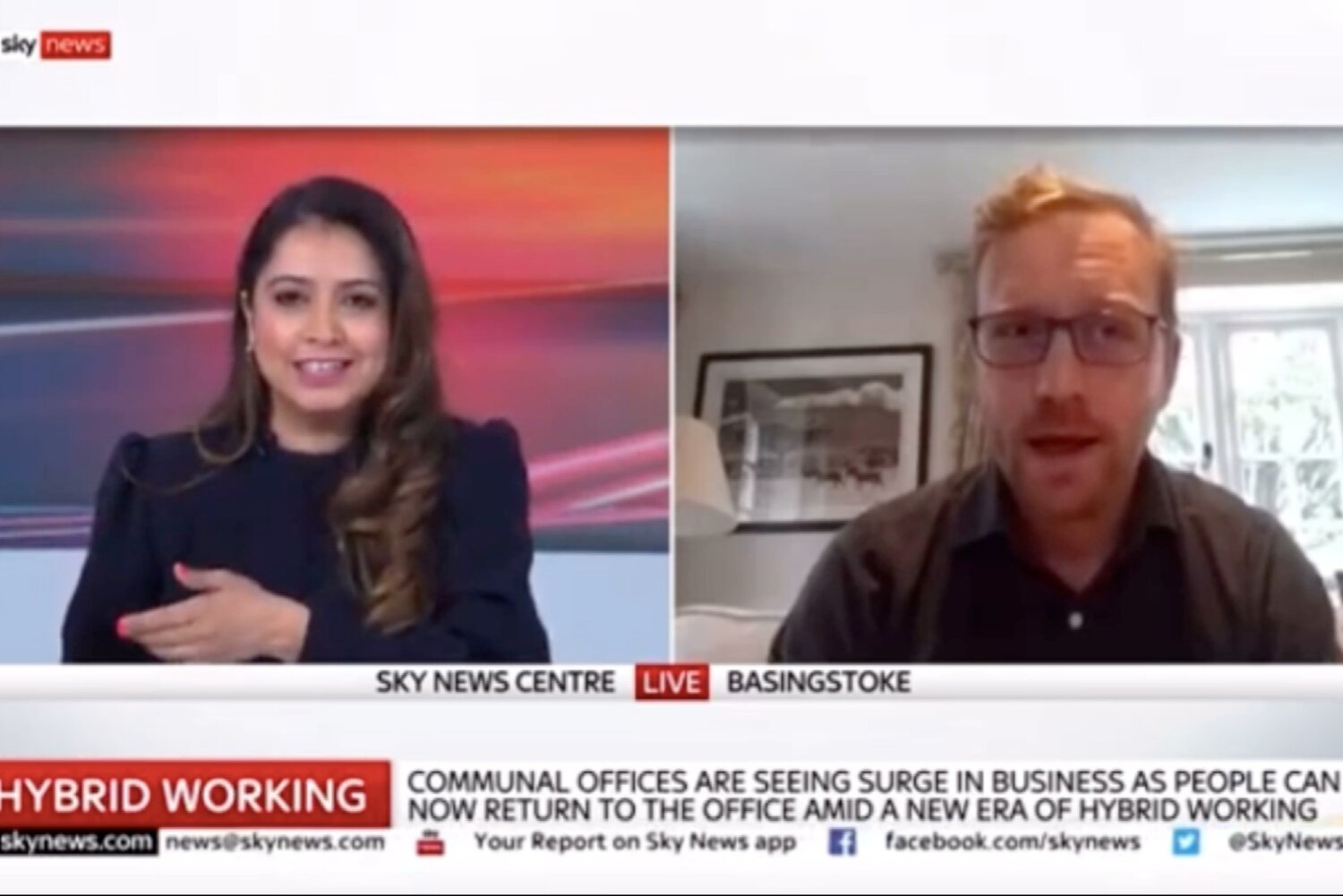 The Future of the workplace: Sky News Interview with CEO, Rupert Dean