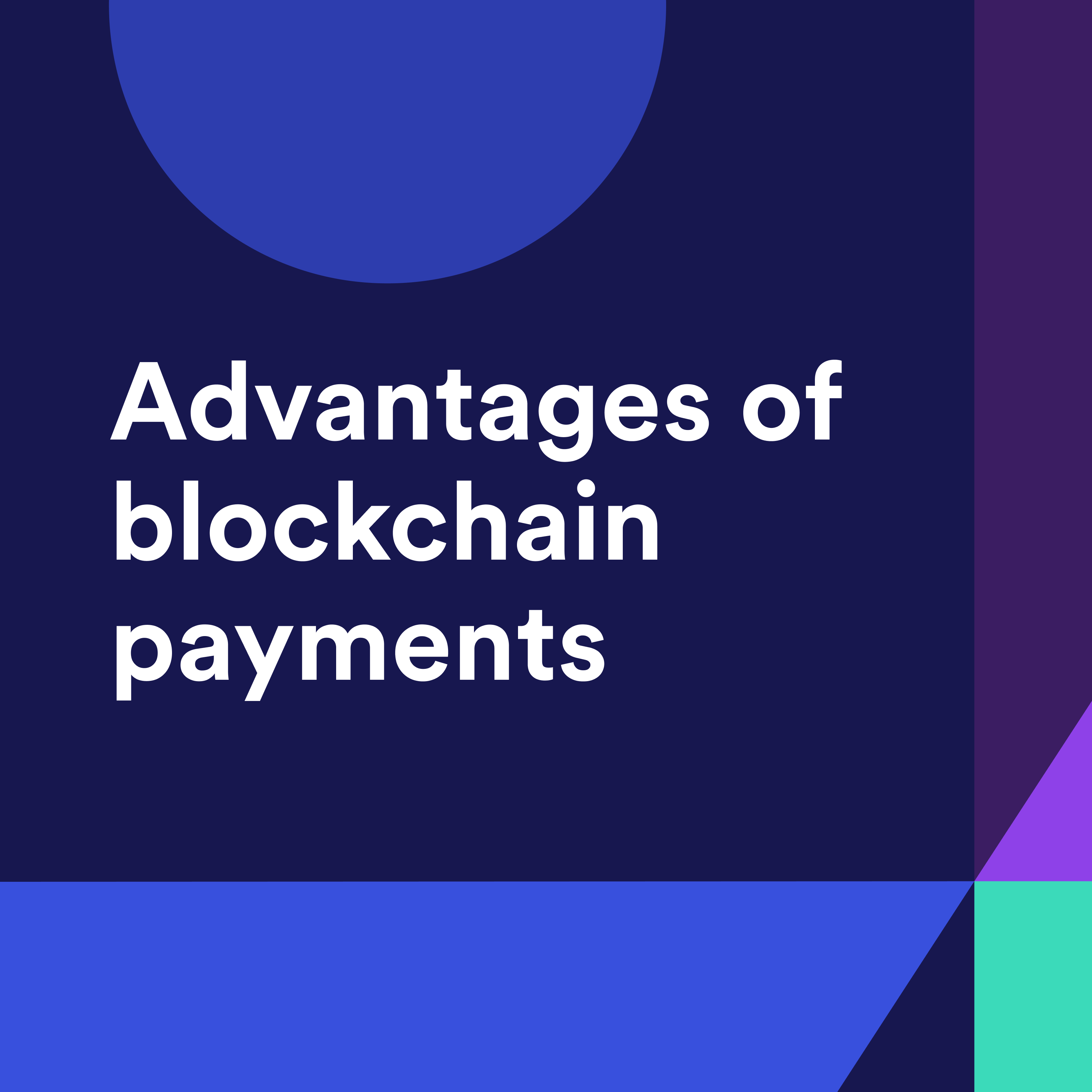 What are the advantages of blockchain payments for businesses? | BVNK Blog