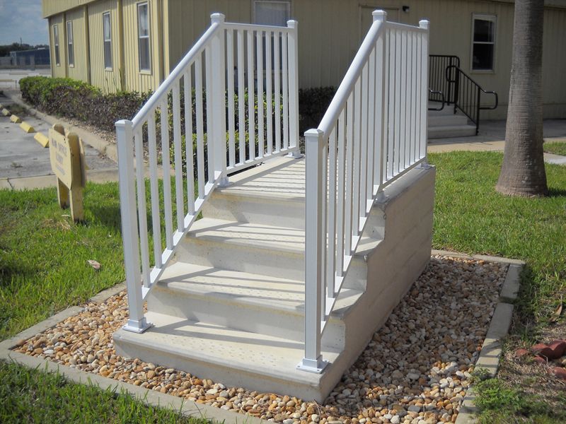 Step Rails - Aluminum White