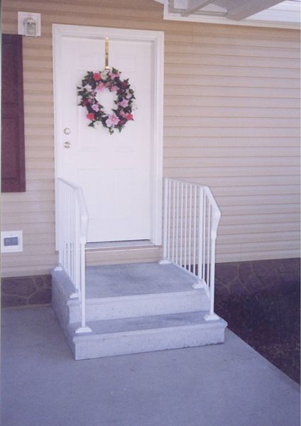 Precast Concrete Steps with Landing Pad | Concrete Landing Steps