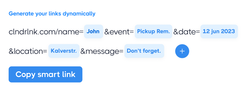 CalendarLink - Smart Calendar Link generation