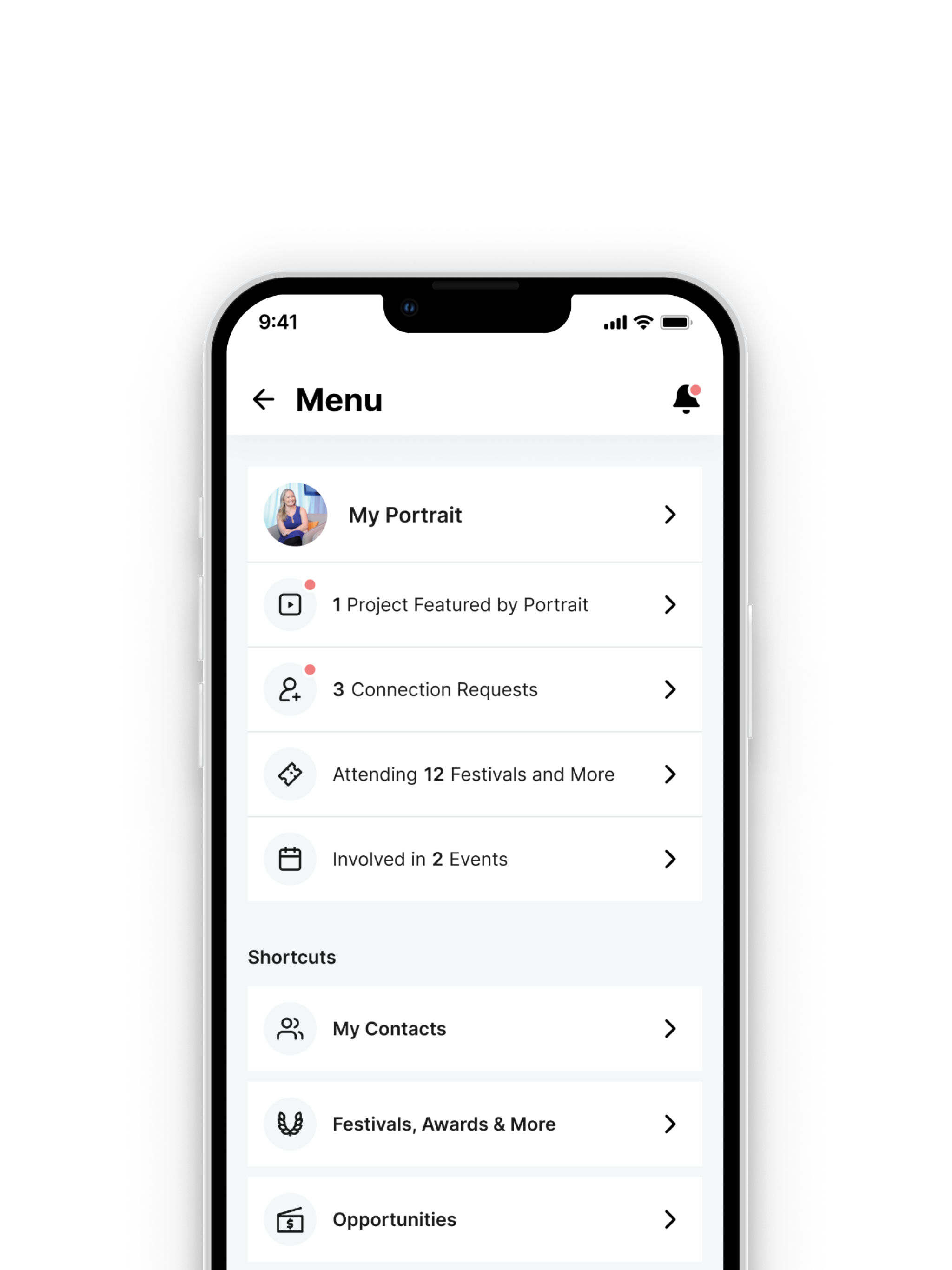 Onboarding | Portrait Portfolio