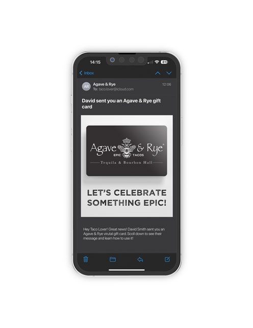 Agave & Rye Gift Cards - Buy Now