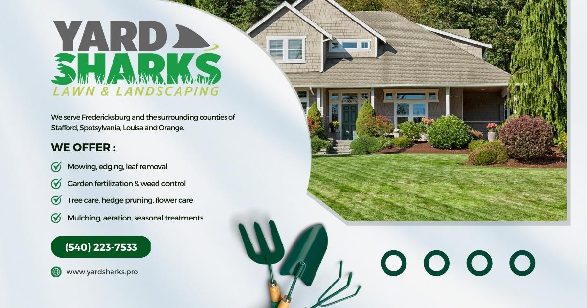 Lawn Mowing Service Fredericksburg VA | Yard Sharks