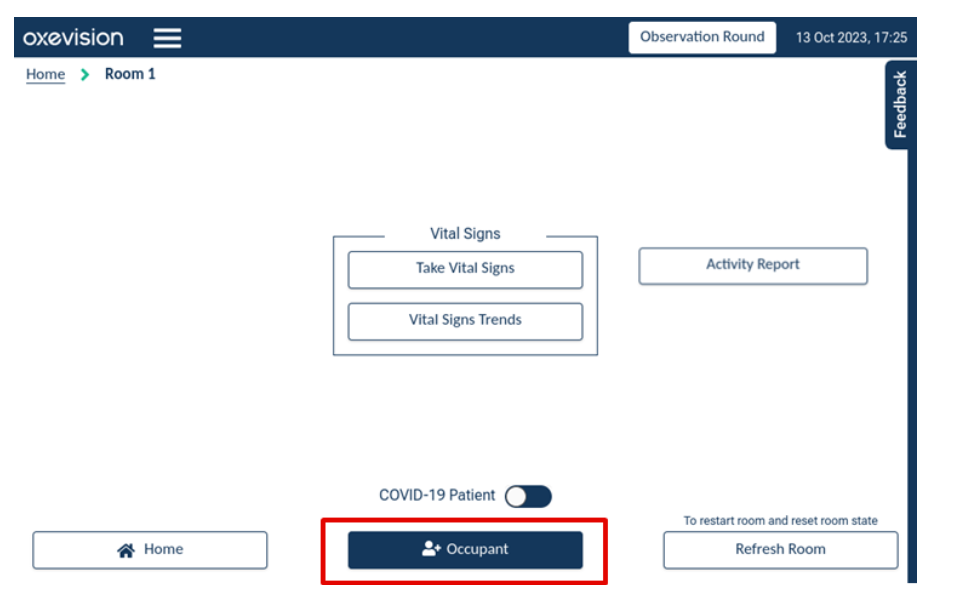 How to assign a patient to an Oxevision room with EPR integration ...