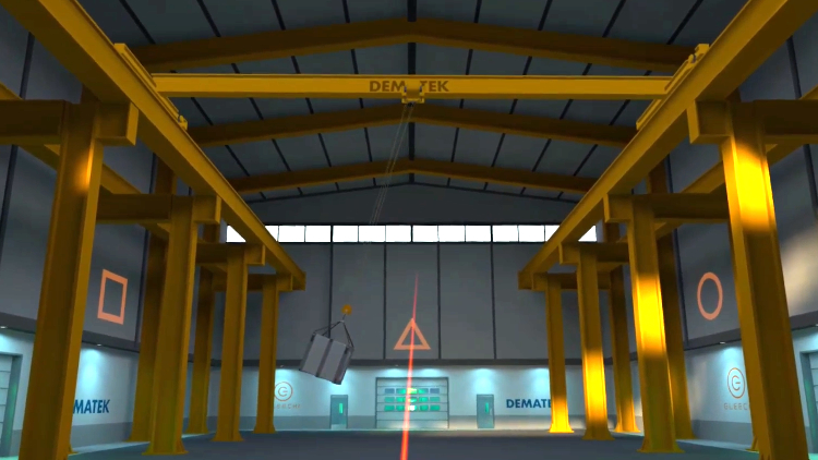 Overhead Cranes Training - a Virtual Reality training programme by Gleechi