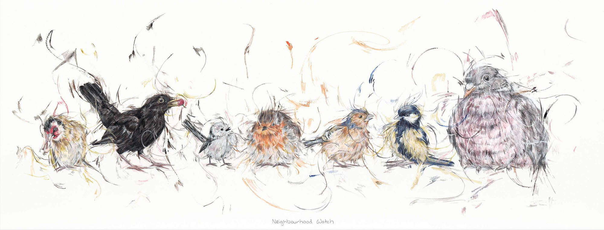 Neighbourhood Watch Aaminah Snowdon Animal Art. Contemporary Limited ...