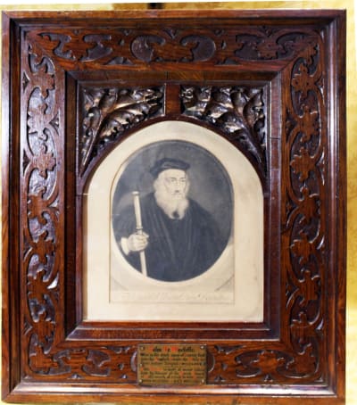 A Unique Frame Custom Made For The Engraving Of John De Wycliffe George ...