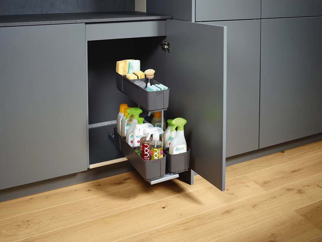 LeMans kitchen corner unit solution from Kesseböhmer