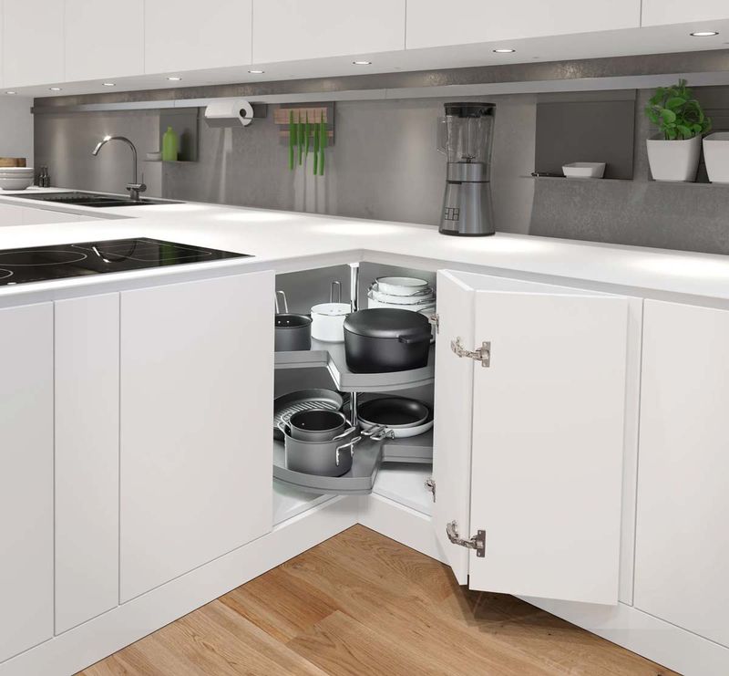 LeMans kitchen corner unit solution from Kesseböhmer