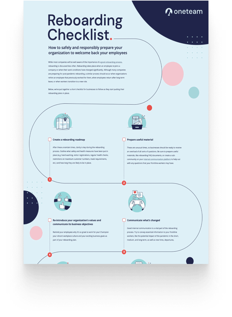 Download our eBooks and checklists | Oneteam
