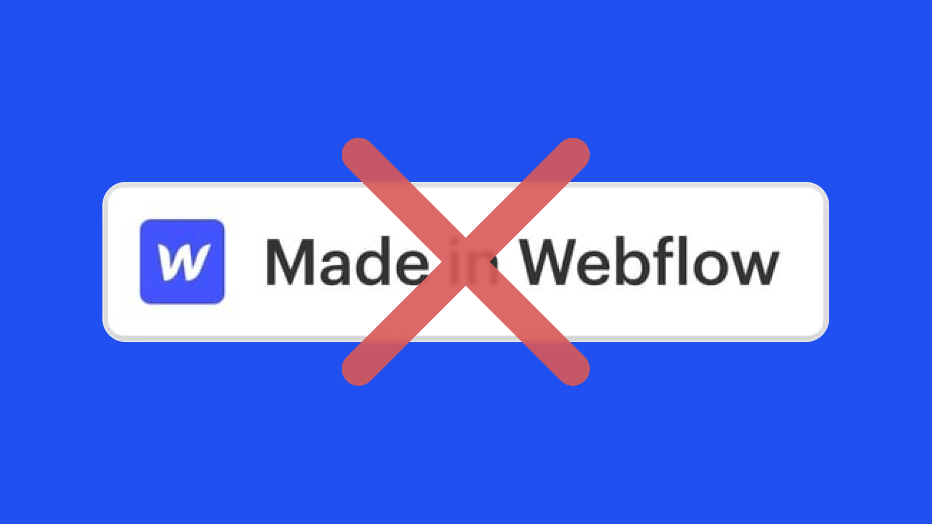 How to remove the Made in Webflow badge with custom code | Fitr Media