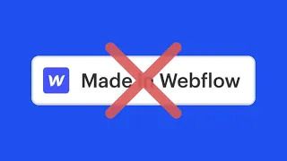 How to Remove MADE IN WEBFLOW Badge with Custom Code | Fitr Media