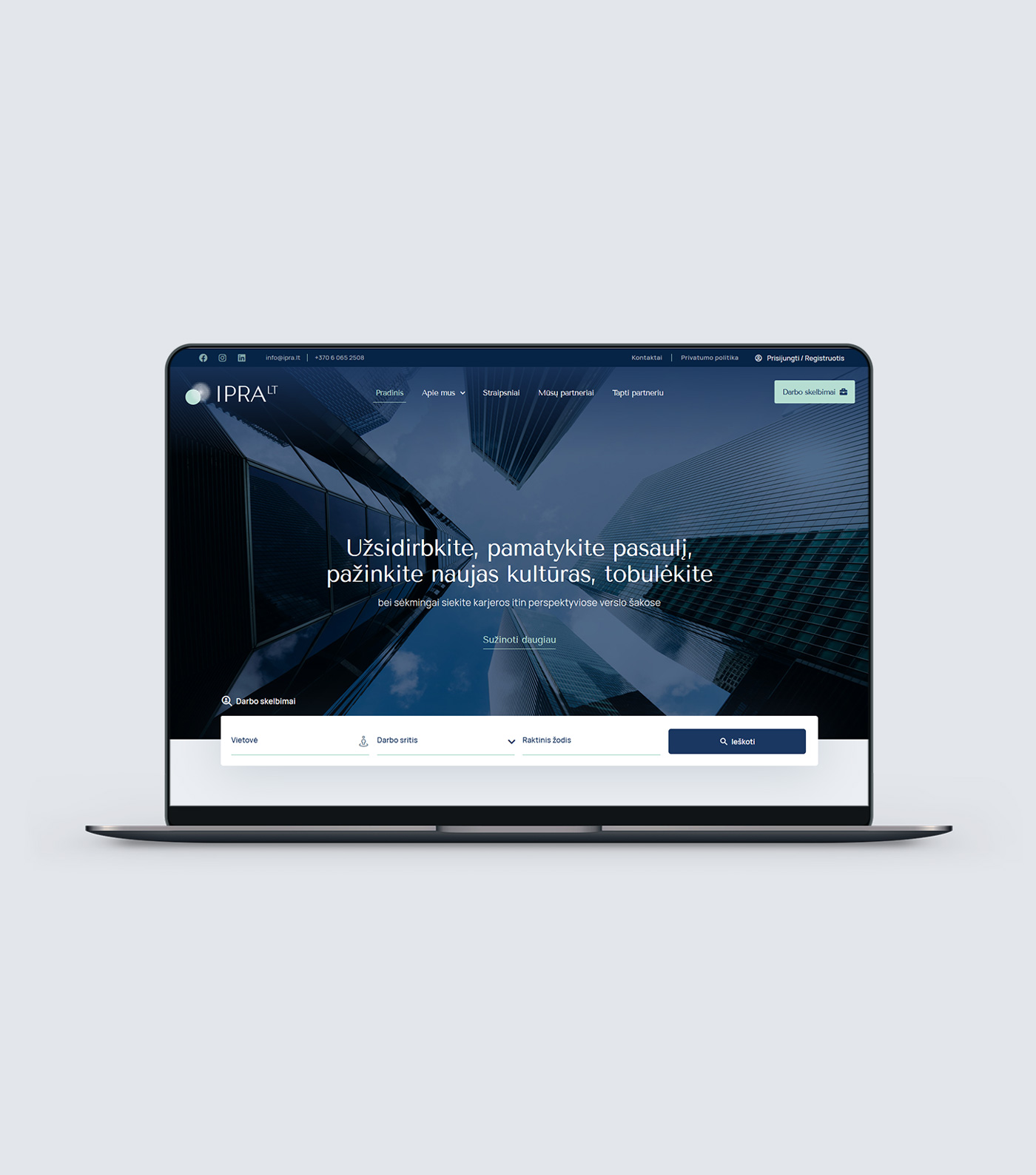 IPRA. Visual Concept and Identity, Logo, Website