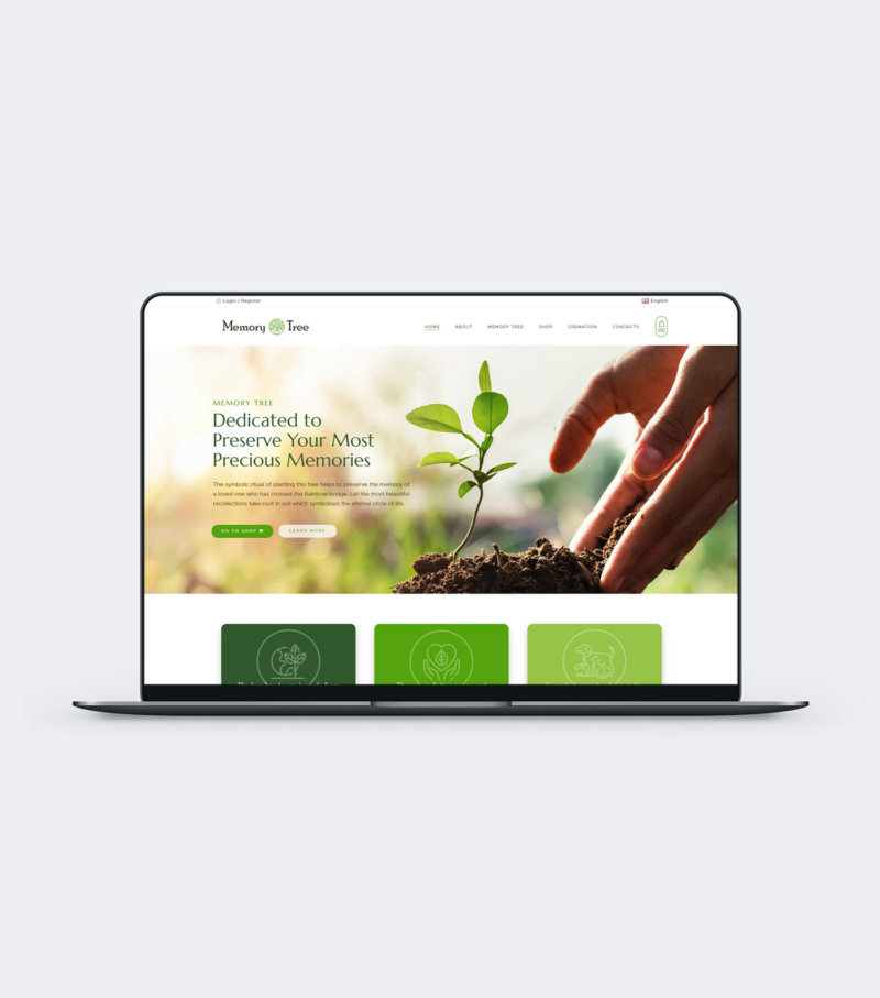 MEMORY TREE. Brandbook, Logo, Packaging, Visual Identity, Website